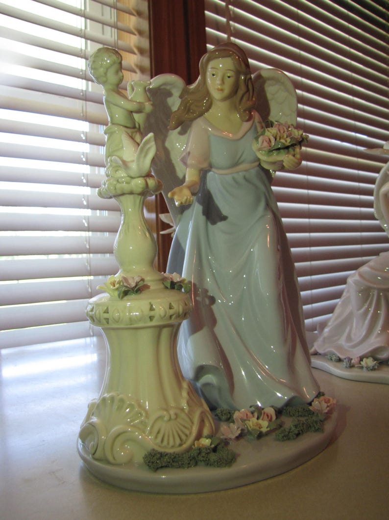 Holiday Collection 13" Large Porcelain Angels, Choose Your Angel - Etsy