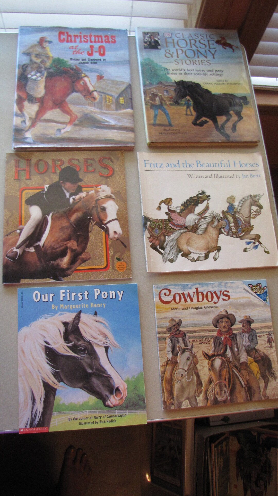 6-books for Horse Loving Children, Our First Pony, Cowboys, Christmas ...