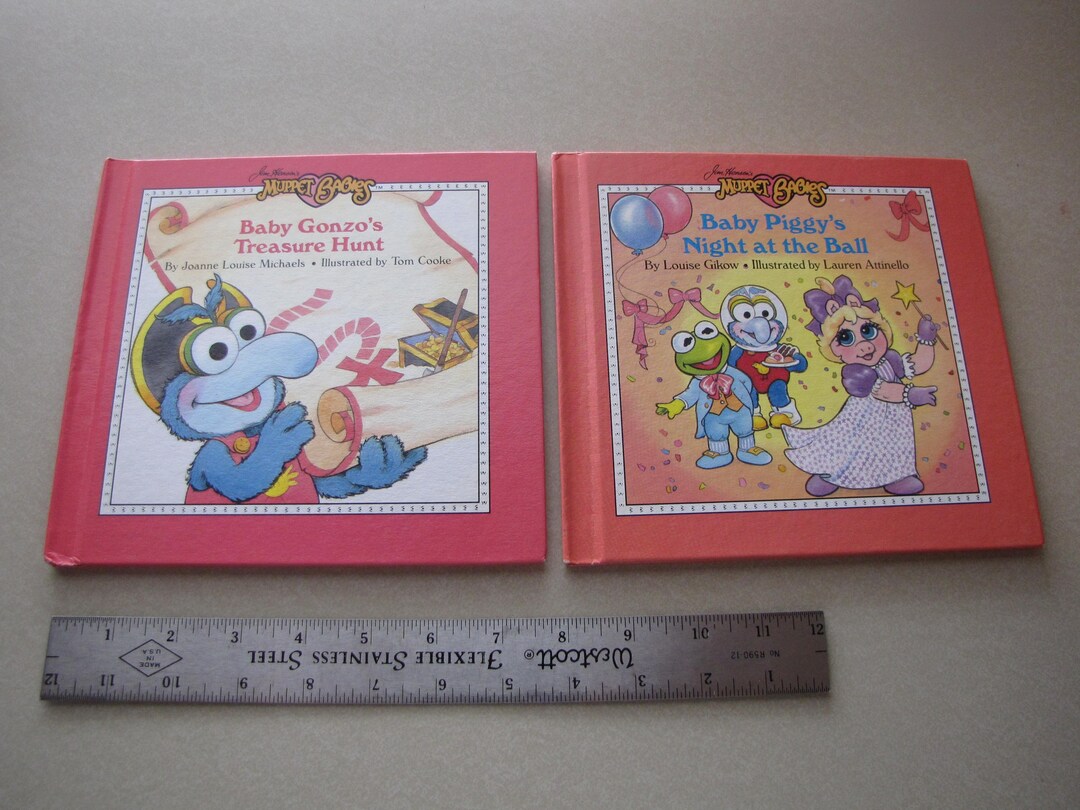 2-muppet Babies Books, Baby Gonzo's Treasure Hunt & Baby Piggy's Night ...