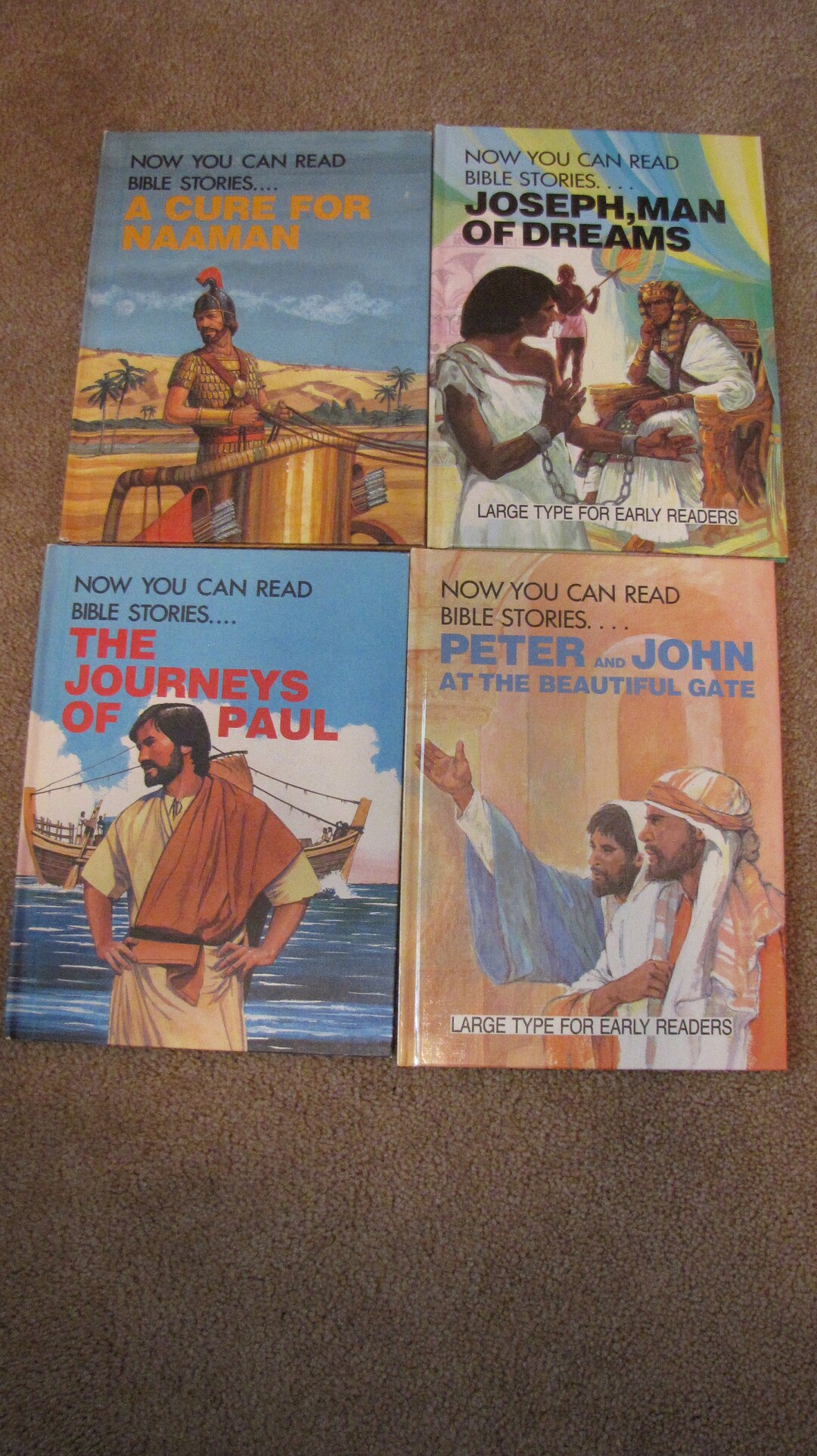 4-now You Can Read Bible Stories, Large Type for Early Readers Books ...