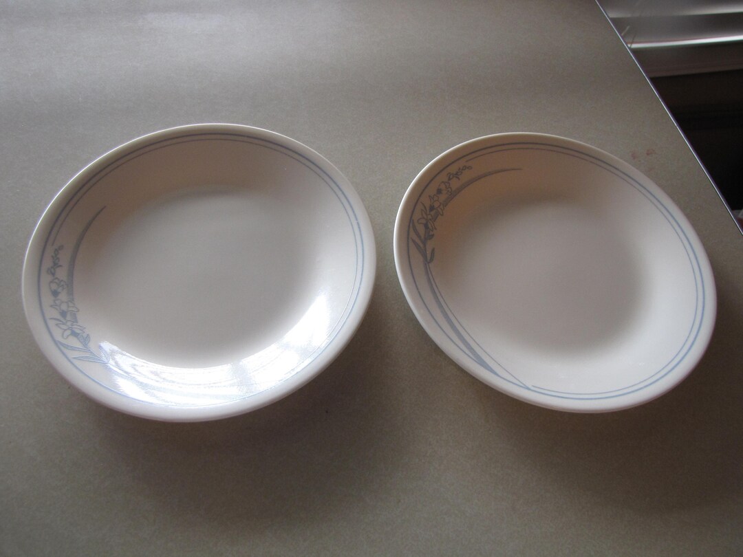 2-corelle Blue Lily 6 3/4" B&b/dessert Plates - Etsy