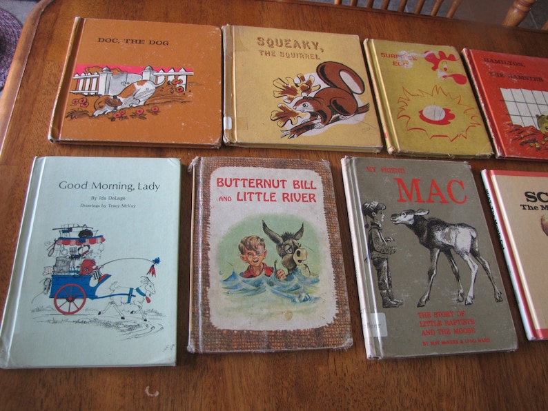 8-very Vintage {OLD} Books for Children About Animals - Etsy