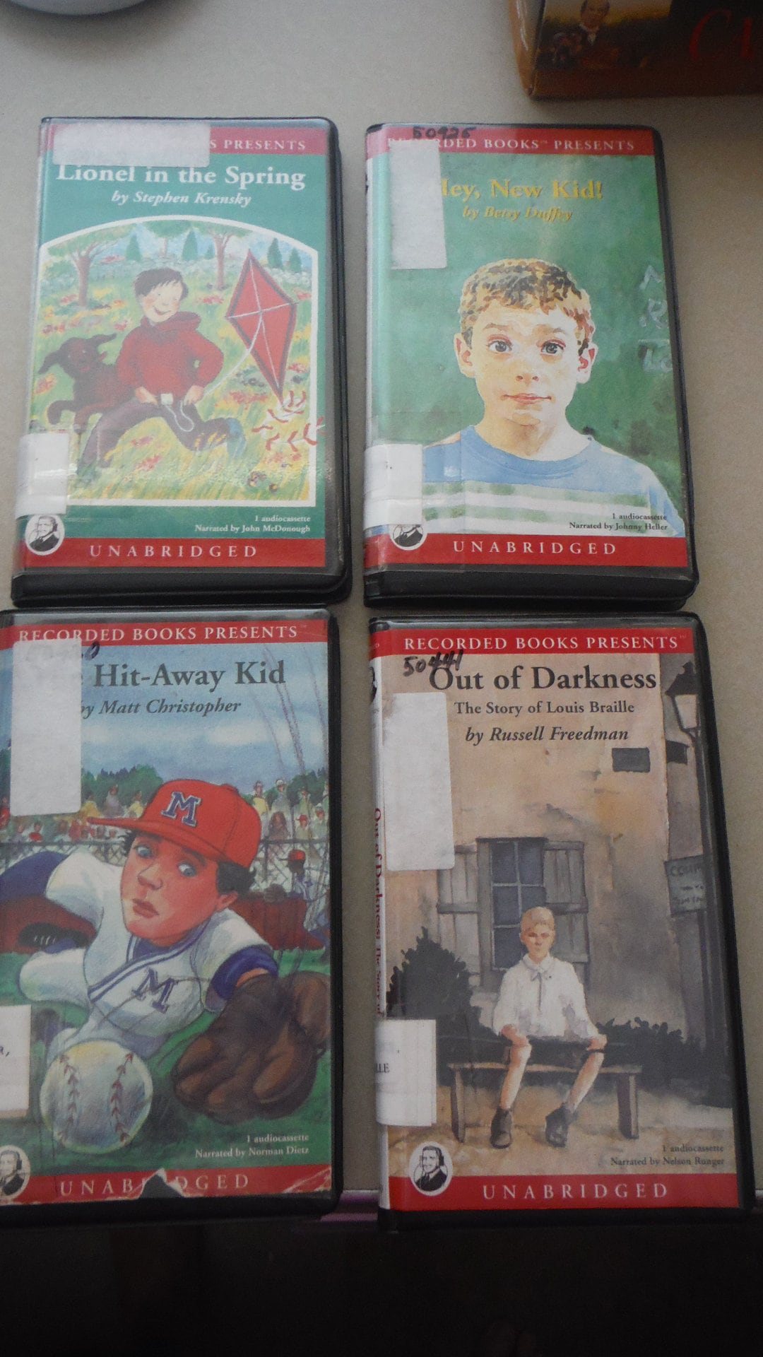 Children's Book on Cassette, Hit-away Kid, Lionel in the Spring, Out of ...