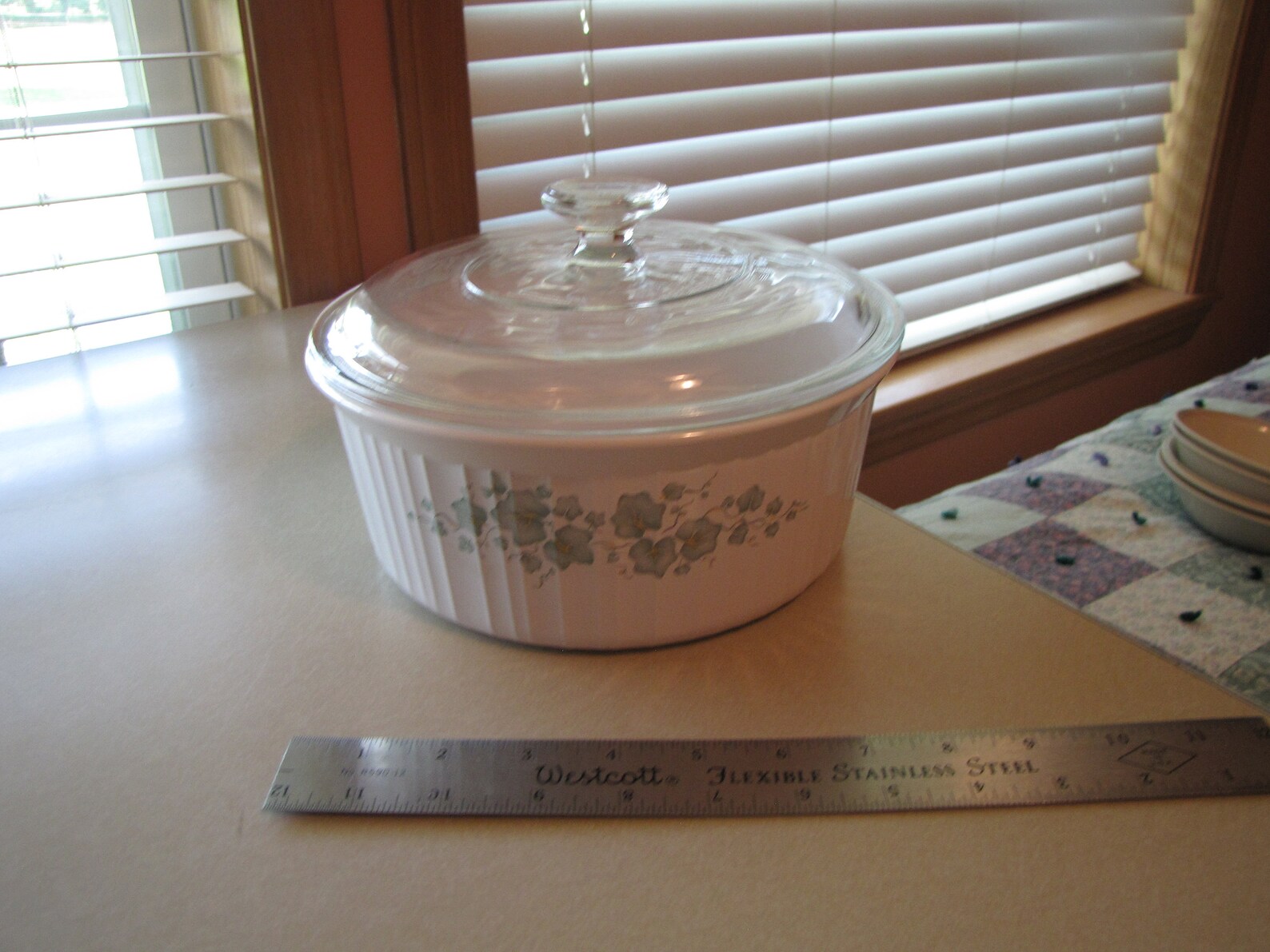 Vintage Corning Ware "callaway Ivy" Large Round F-1-B Covered Casserole ...