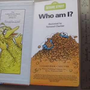 Who Am I? Sesame Street, A Golden Sturdy Book, 1978 - Etsy
