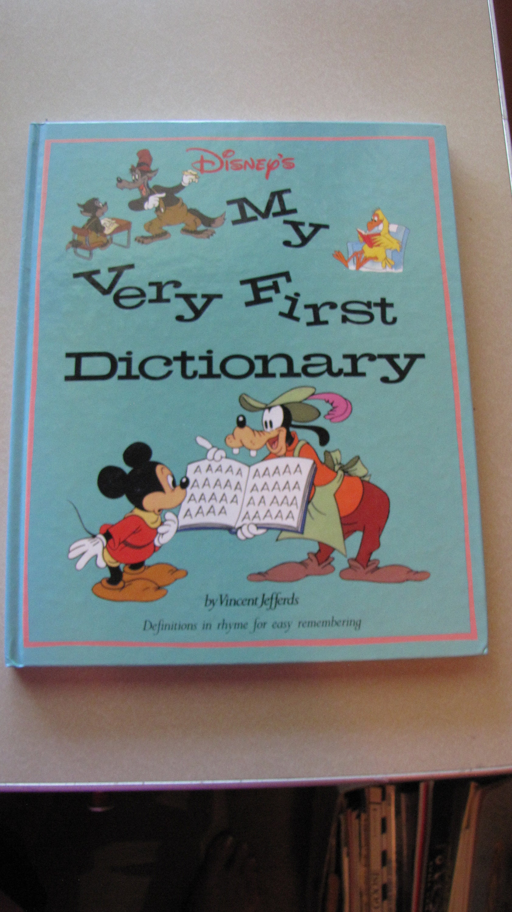 Disney's My Very First Dictionary by Vincent Jefferds, Hardcover 1992 ...