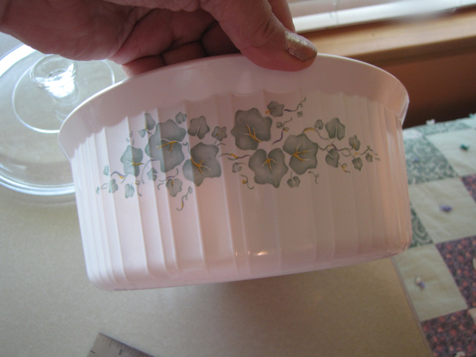 Vintage Corning Ware "callaway Ivy" Large Round F-1-B Covered Casserole ...