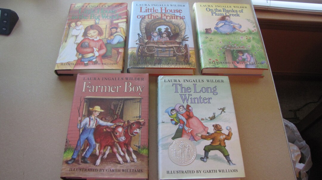 Set of 5-laura Ingalls Wilder Hardcover Books, 5-titles 1994 Editions ...