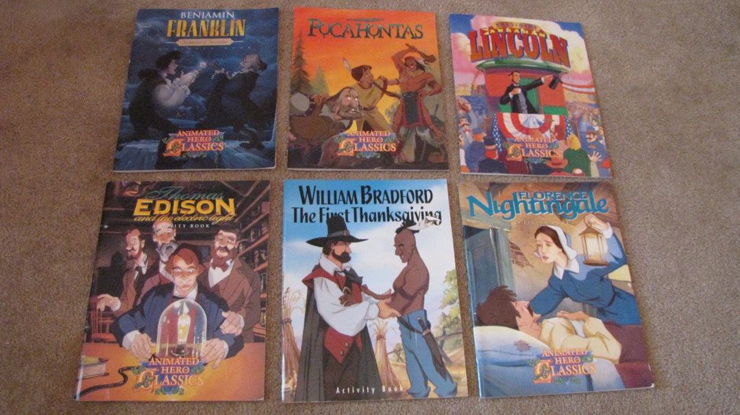 6- Animated Hero Classics Workbooks by Nest/living History Productions ...