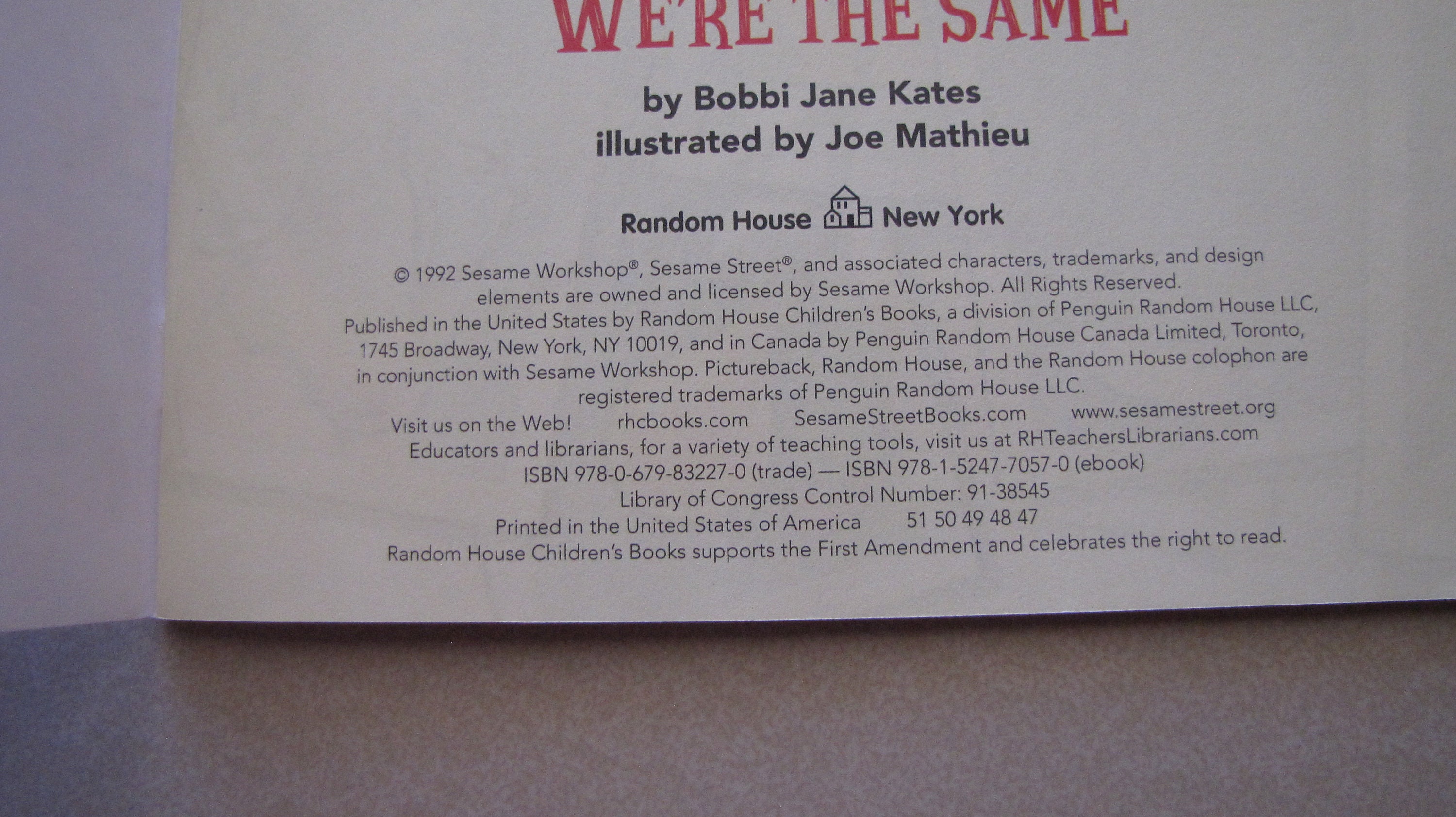 Sesame Street We're Different We're the Same and - Etsy