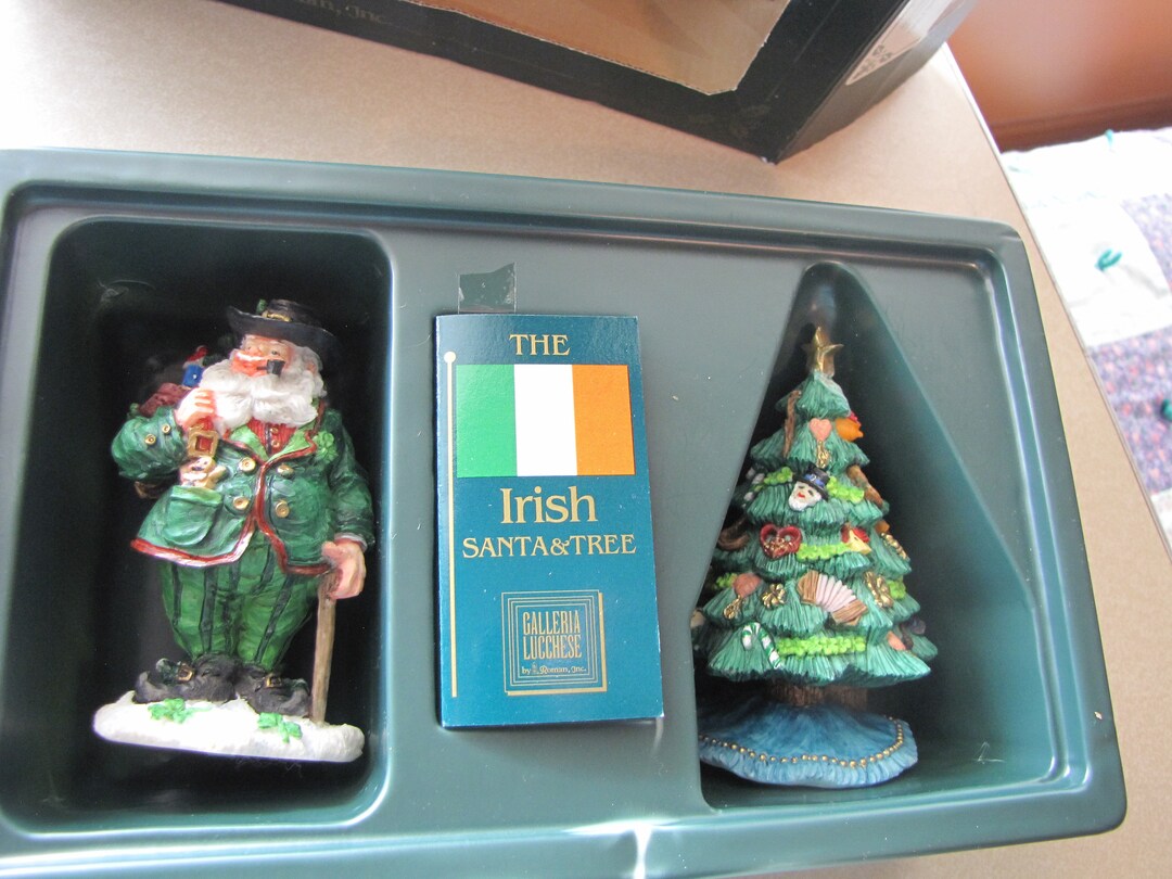 Christmas Around the World Irish Santa & Tree, in Original Box, 1996 - Etsy