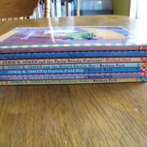 7-junie B. Jones Books by Barbara Park, Paperbacks 1990's-2000's - Etsy