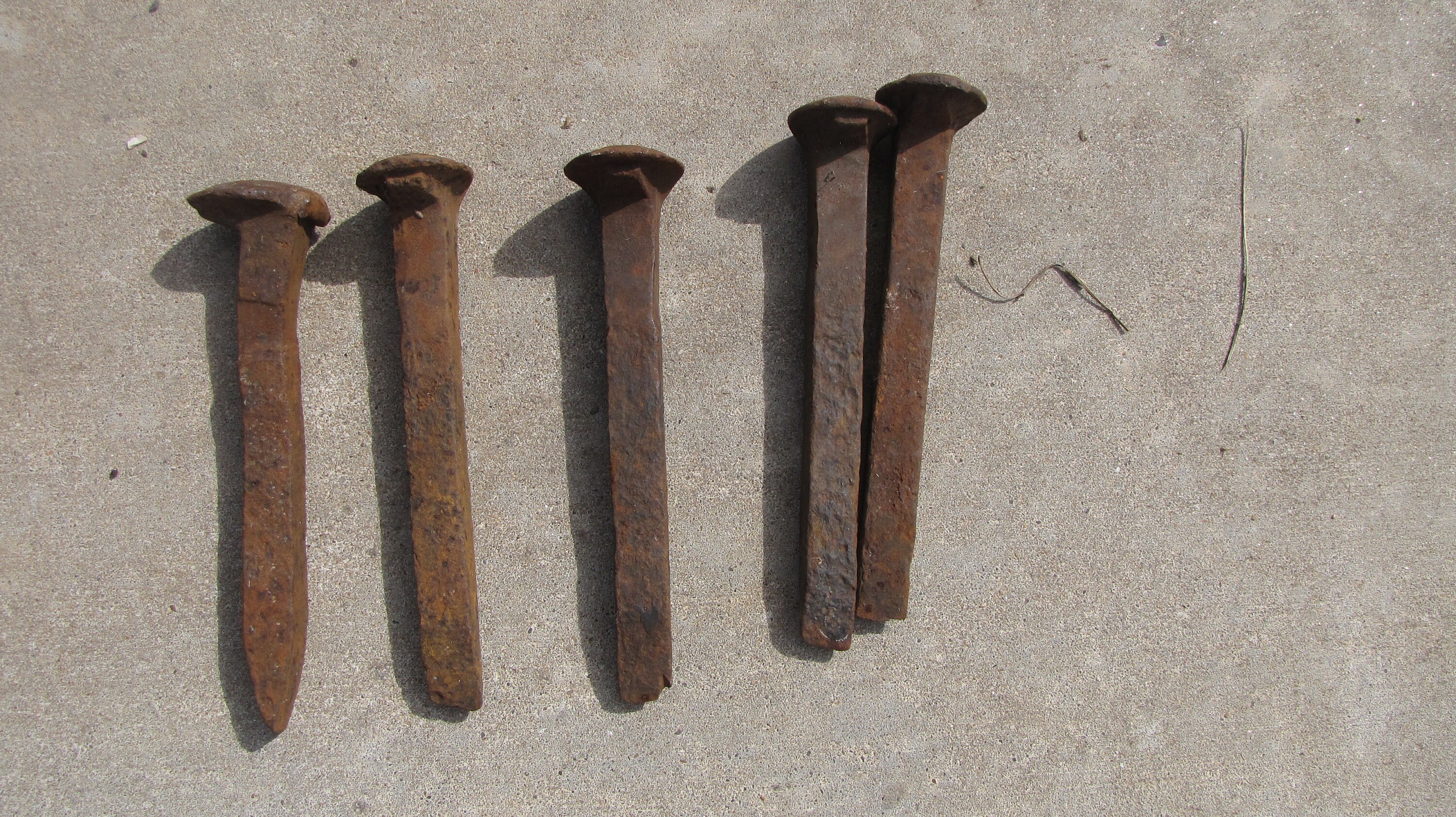 5-vintage Old Rusty Railroad Spikes/nails 6 5/8 Long - Etsy