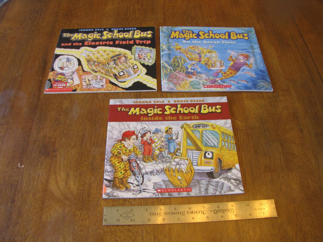 3-the Magic School Bus Books, Inside the Earth/the Electric Field Trip ...