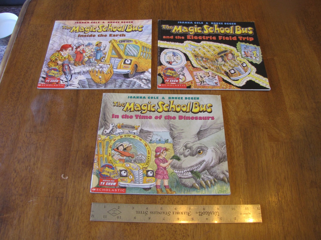 3-the Magic School Bus Books, Inside the Earth/the Electric Field Trip ...