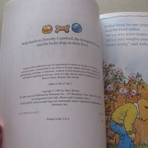 Arthur's New Puppy by Marc Brown, Paperback 1993 - Etsy