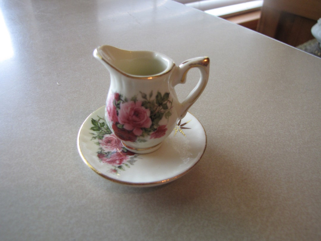 Miniature Pitcher With Under Plate - Etsy