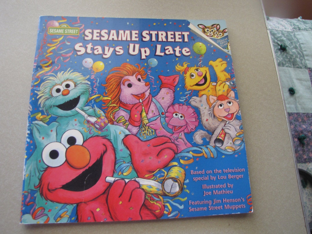 Sesame Street Stays up Late, Mathieu, Joe, Paperback 1995 - Etsy