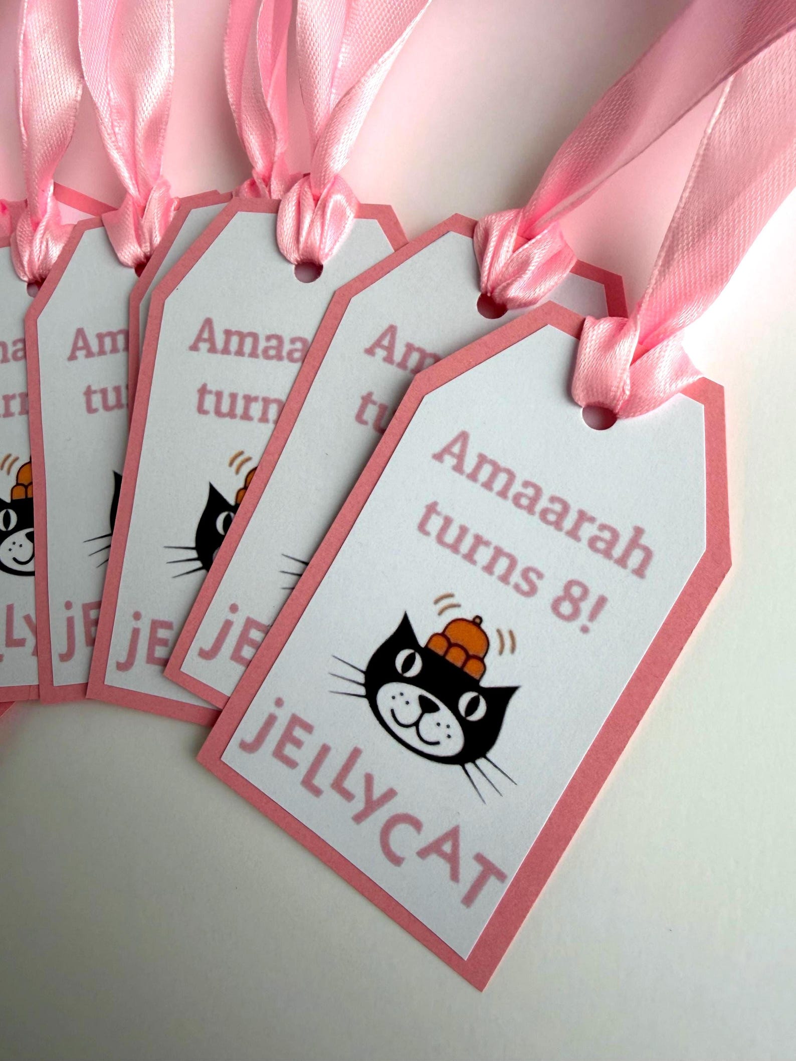 Personalised Jelly -inspired Pink Label Tags – Pack of 10 - Etsy