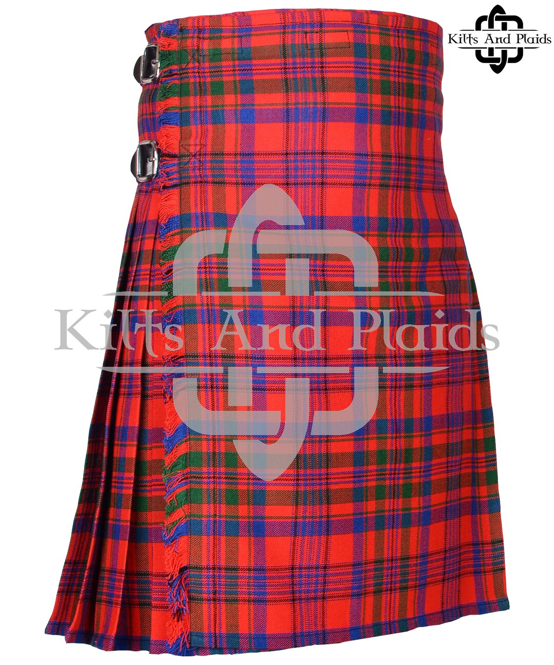 Murray of Tulloch Tartan Scottish 8 Yard Kilt - Traditional Highlander ...
