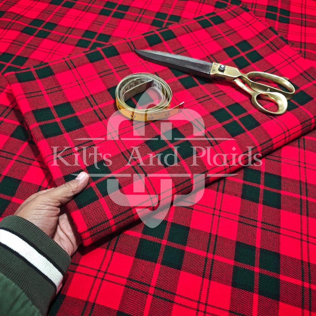 Dunbar Modern Tartan - Homespun 16 Oz Tartan Fabric - Machine Washable ...