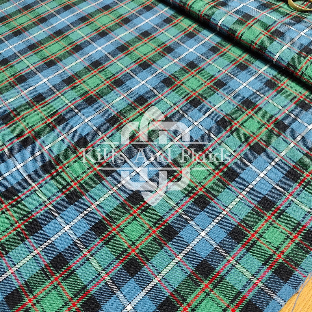 Macrae Ancient Tartan - Homespun 16 Oz Tartan Fabric - Machine Washable ...
