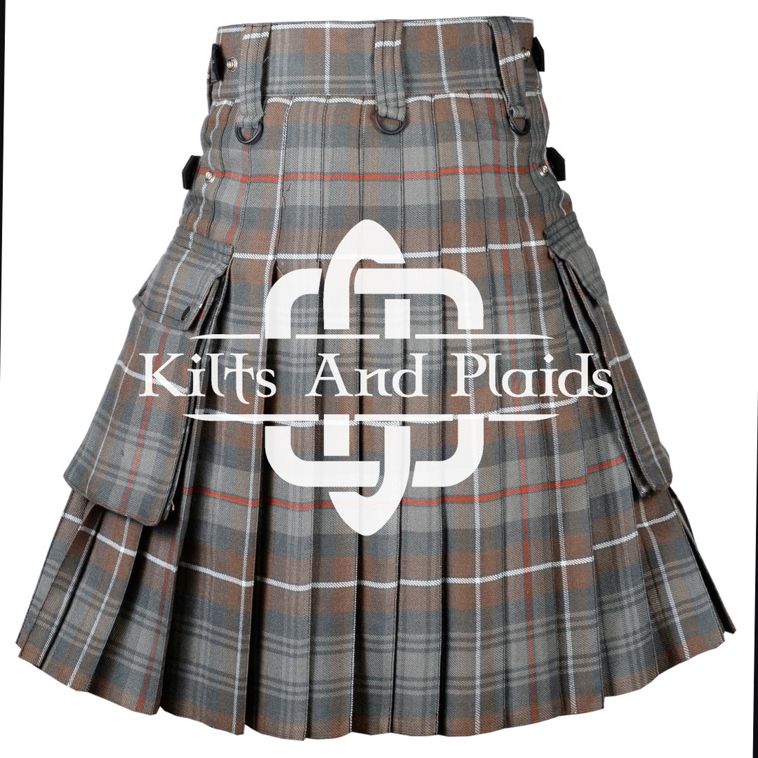 Mackenzie Weathered Tartan Kilts - Men's Utility Kilt - Modern Utility ...