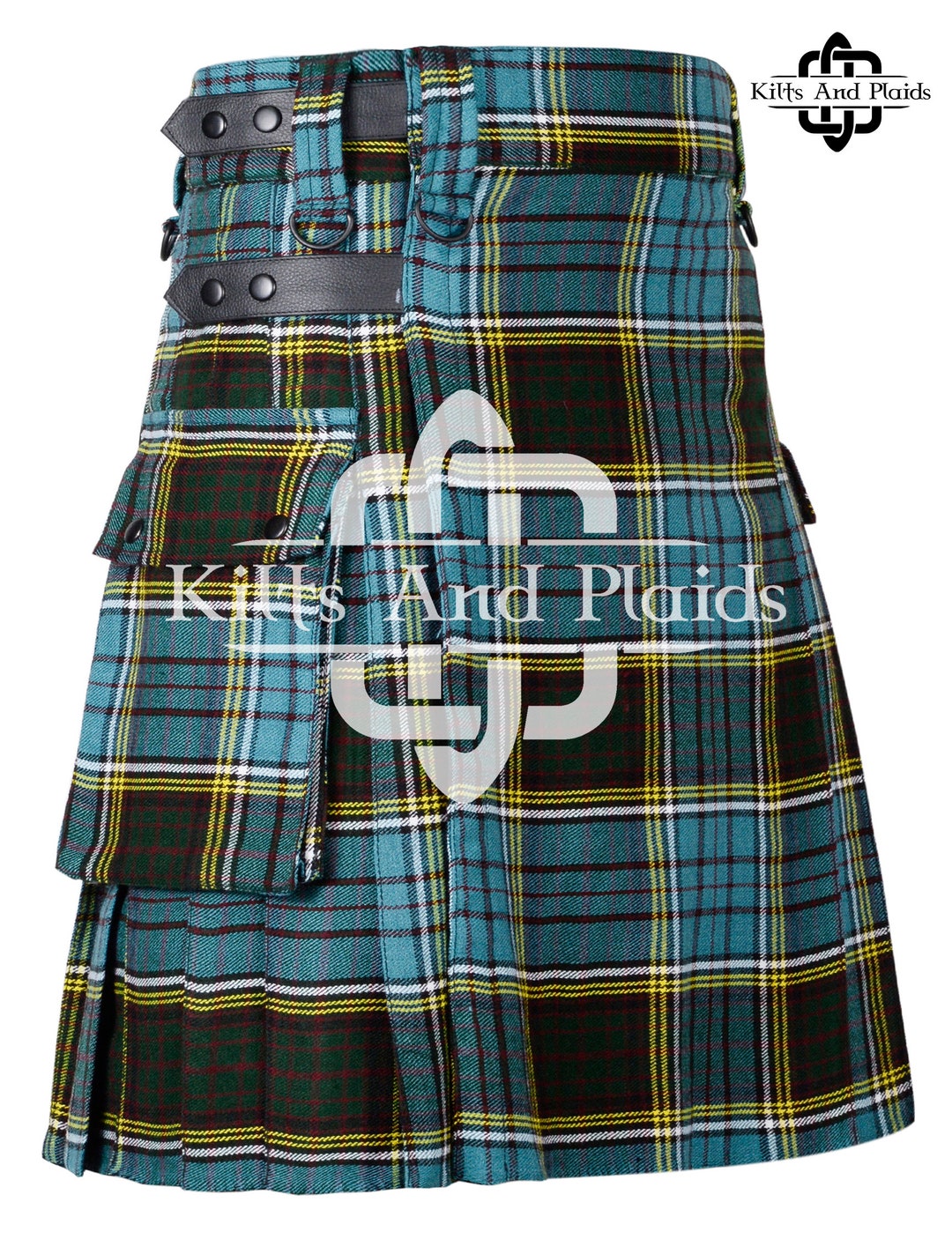 ANDERSON Tartan Kilt Scottish Tartan Utility Kilt Traditional Highlander Kilts for Men 16 Oz ...