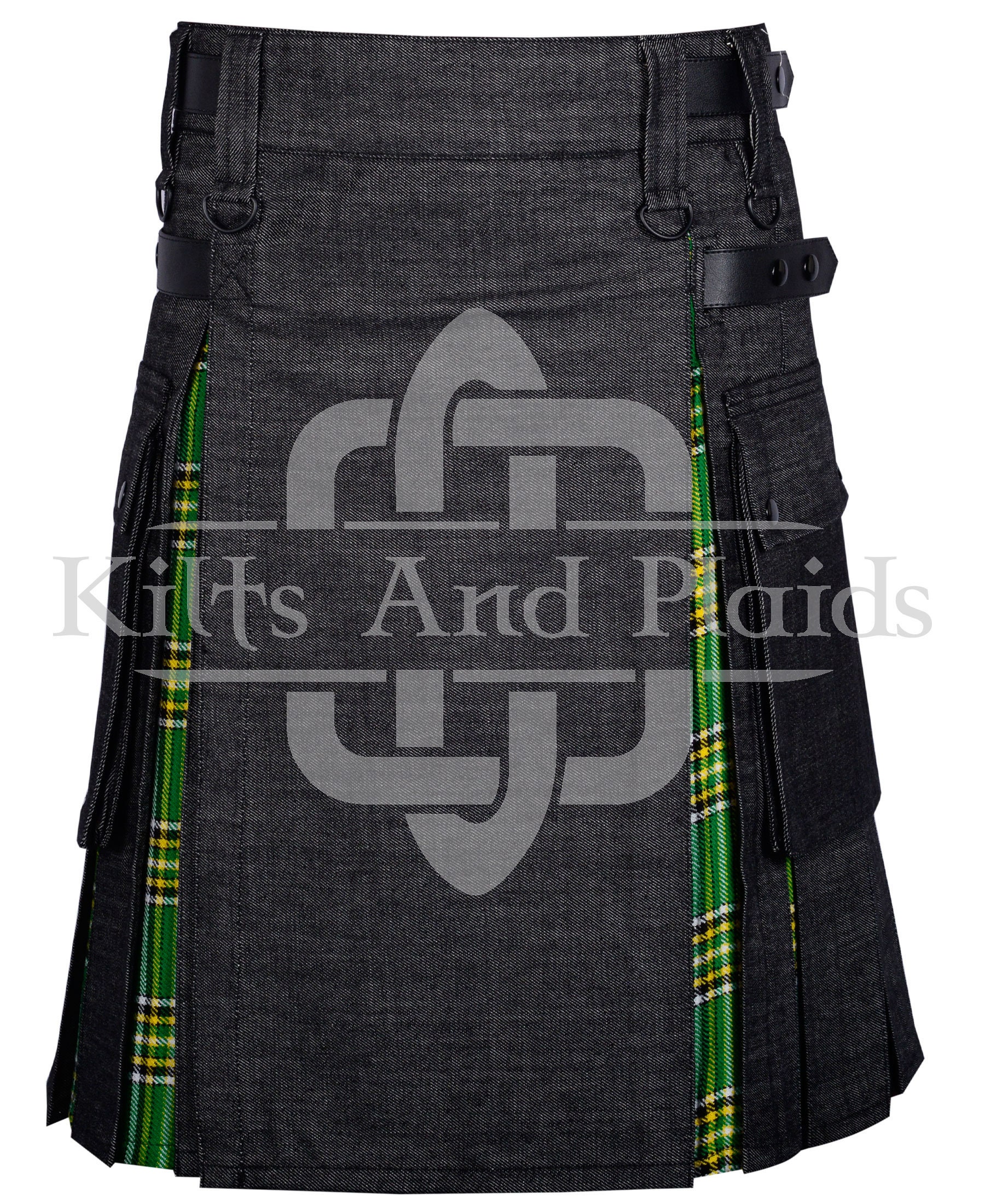 Scottish Hybrid Kilts for Men - Utility Cargo Pockets Kilt - Cotton and ...