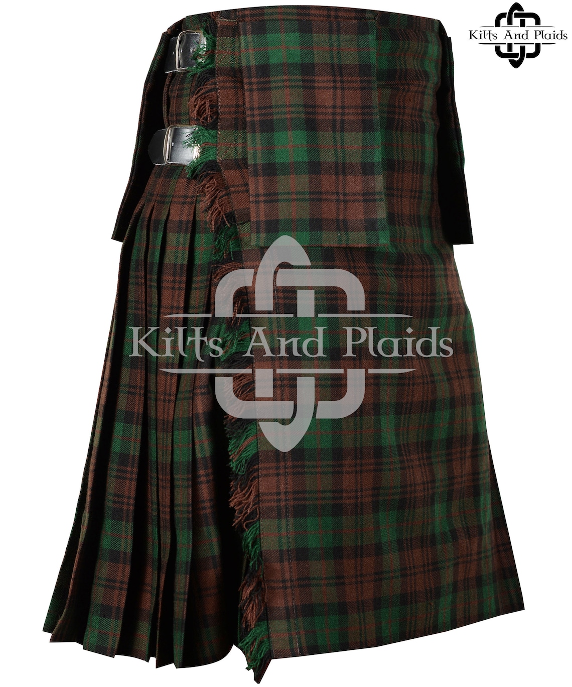 Brown Watch Tartan Scottish 8 Yard Traditional Highlander Kilt for Men 16 Oz Tartan Made to ...