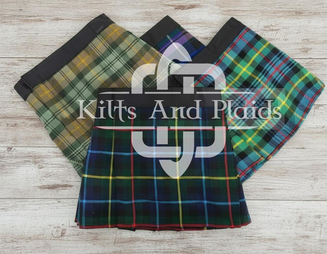 Scottish Tartan Kilts for Children - Premium Hand Stitched - Soft Non ...