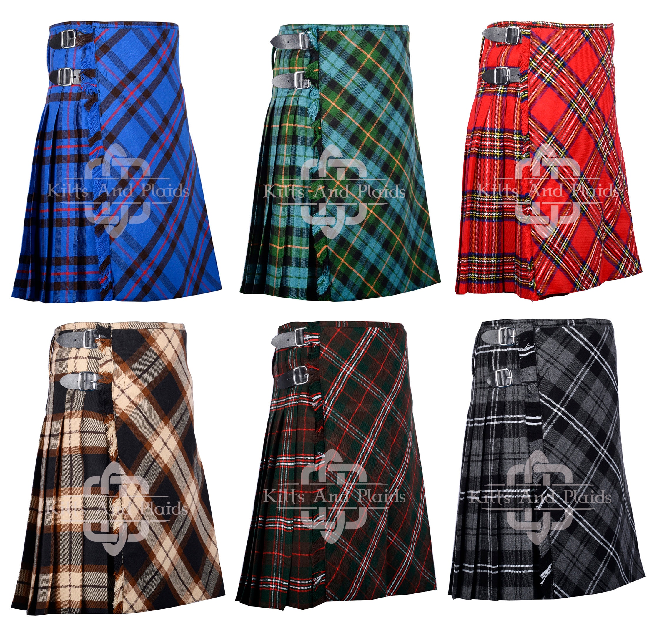 8 Yard Kilt Handmade Scottish 8 Yard Bias Apron TARTAN KILT Scottish ...