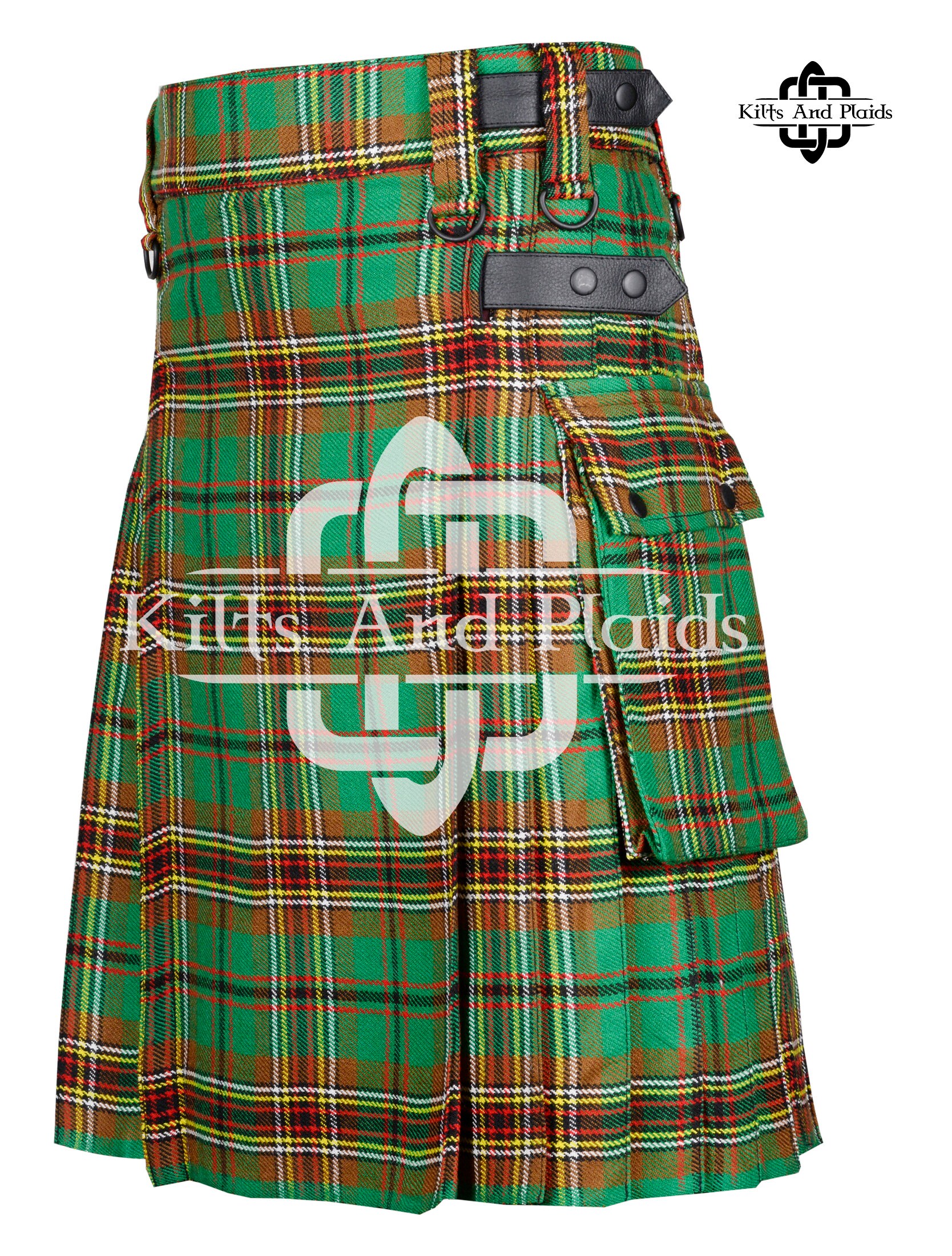 TARA MURPHY Scottish Tartan Utility Kilt Men's Utility Kilt Modern Utility Kilt for Men Cargo ...