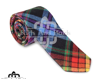 Mackinnon Modern Tartan / Plaid Neck Tie 100% Pure Wool 142cmx8cm - Etsy
