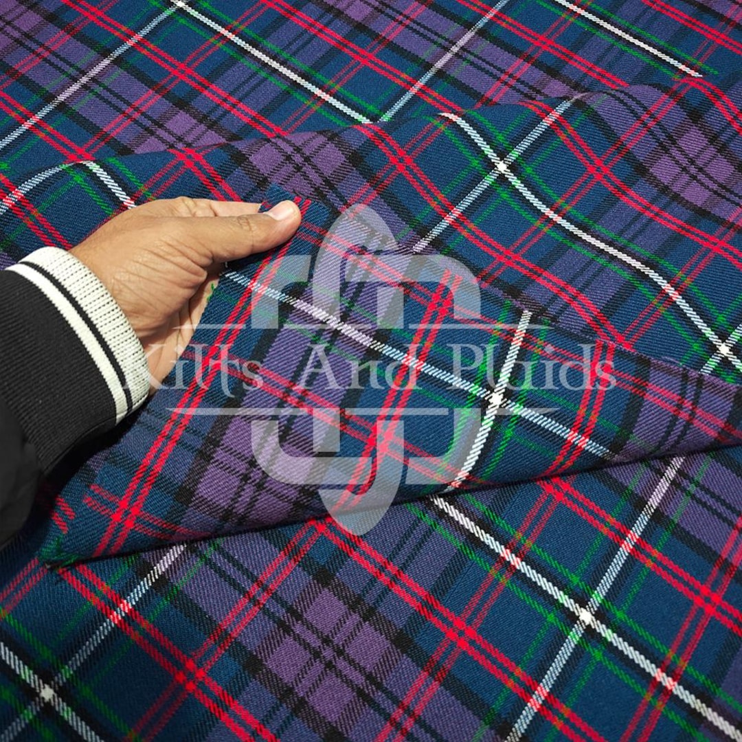 Masonic Modern Tartan - Homespun 16 Oz Tartan Fabric - Machine Washable ...