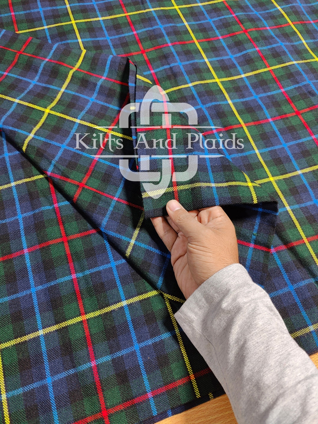 Clan Smith Tartan - Homespun Wool Blend 16 Oz Tartan Fabric - Machine ...