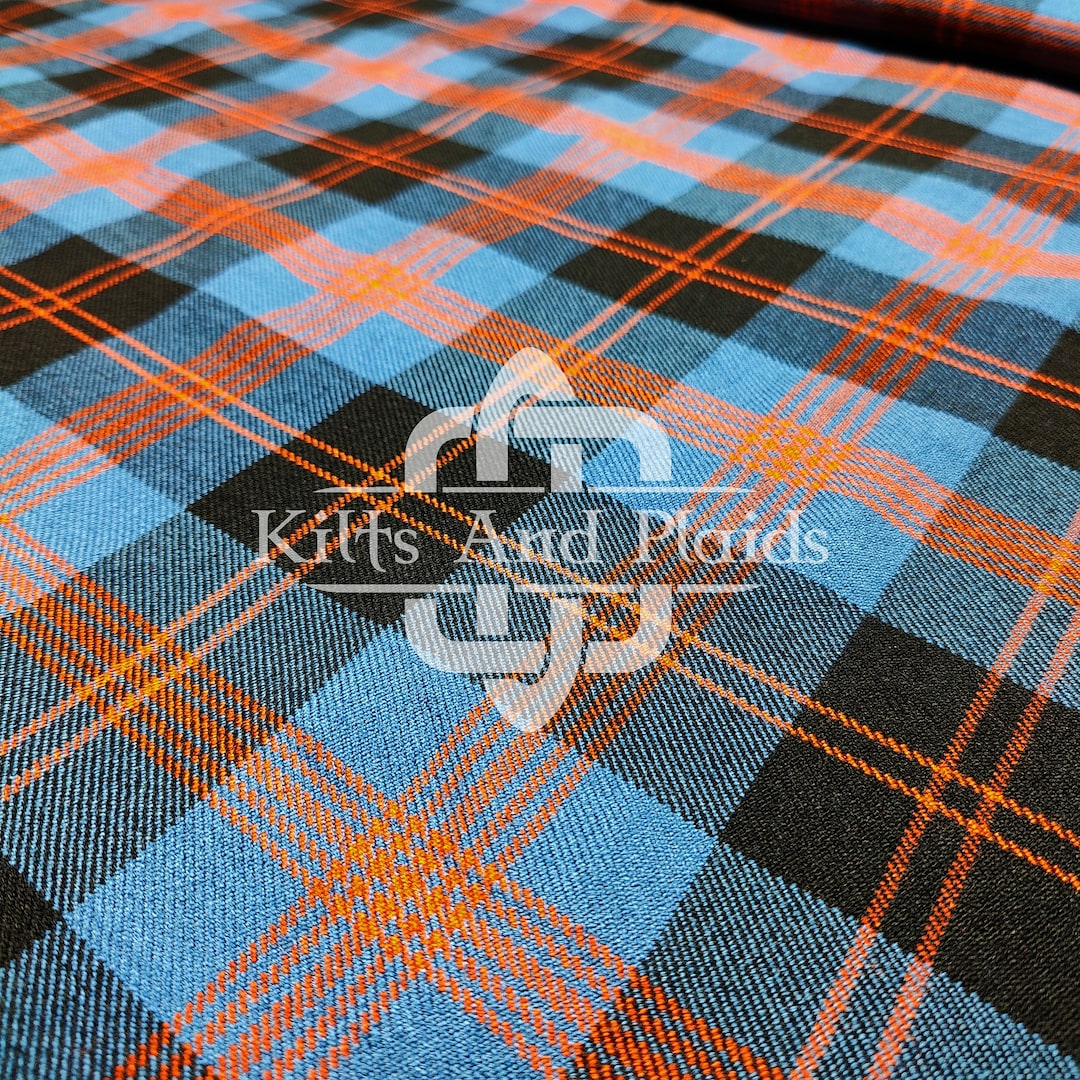 Angus Ancient Tartan - Homespun 100% Acrylic Tartan Fabric - Machine ...