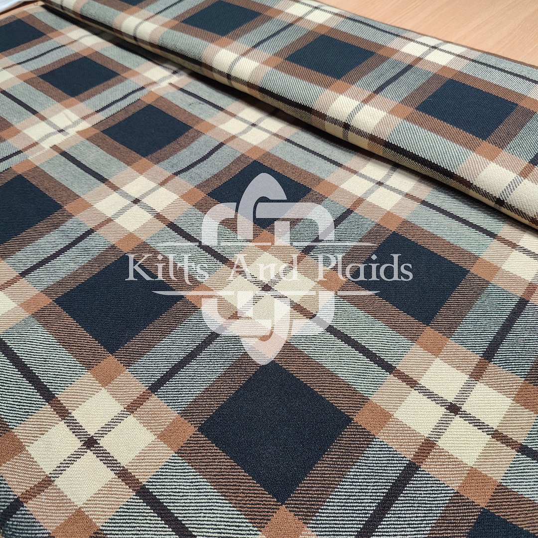 Rose Ancient Tartan - Homespun 16 Oz Tartan Fabric - Machine Washable ...