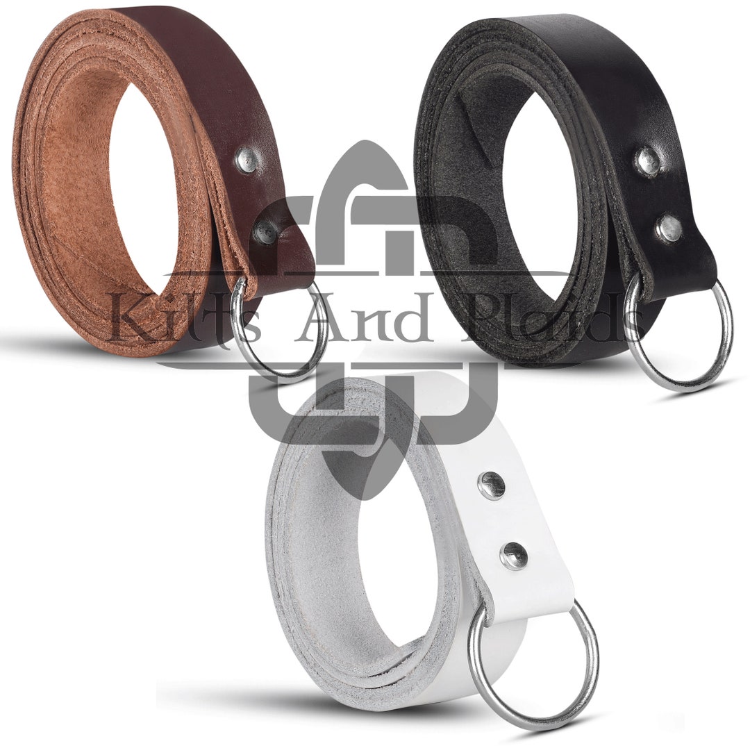Leather Sword Belt - 1.25 Inch Wide Quality Leather Strap - Medieval ...