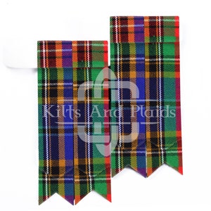 Kilt Flashes - Scottish Kilt Hose Sock Garters Flashes Highlander Tartan Kilt Flashers - Made to ...