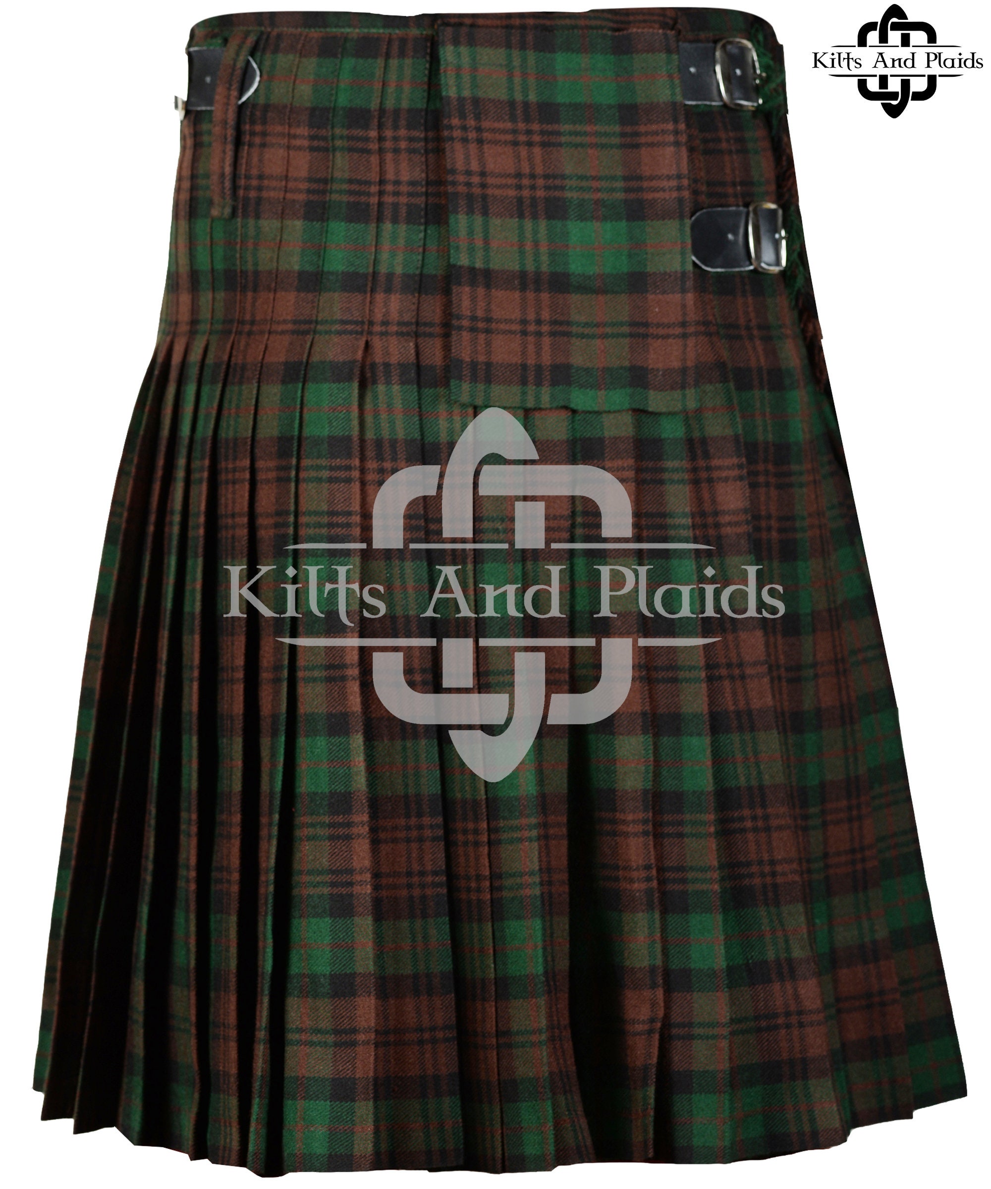 Brown Watch Tartan Scottish 8 Yard Traditional Highlander Kilt for Men ...