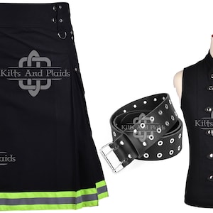 Fireman Gothic Kilt Value Pack - Firefighter Kilt - Scottish Utility ...