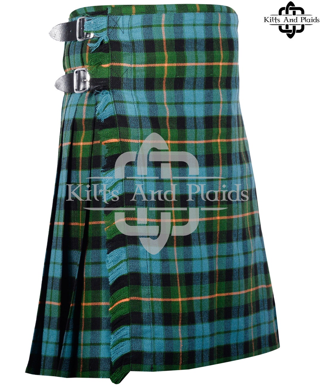 Gunn Ancient Tartan Scottish 8 Yard Traditional Highlander Kilt for Men ...