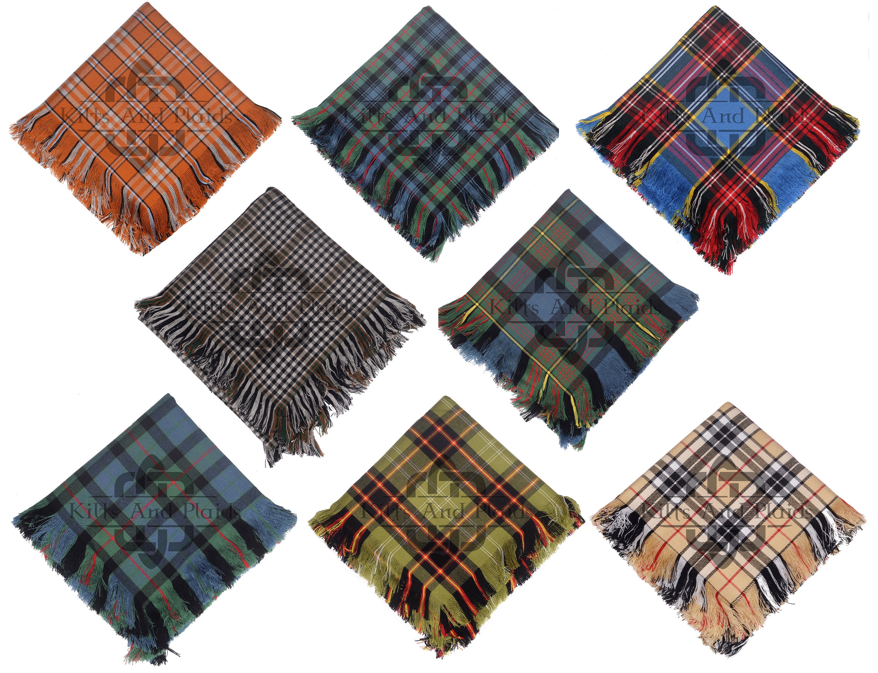 Traditional Scottish Tartan Fly Plaid Bag Piper Fly Plaid Kilt Plaid ...