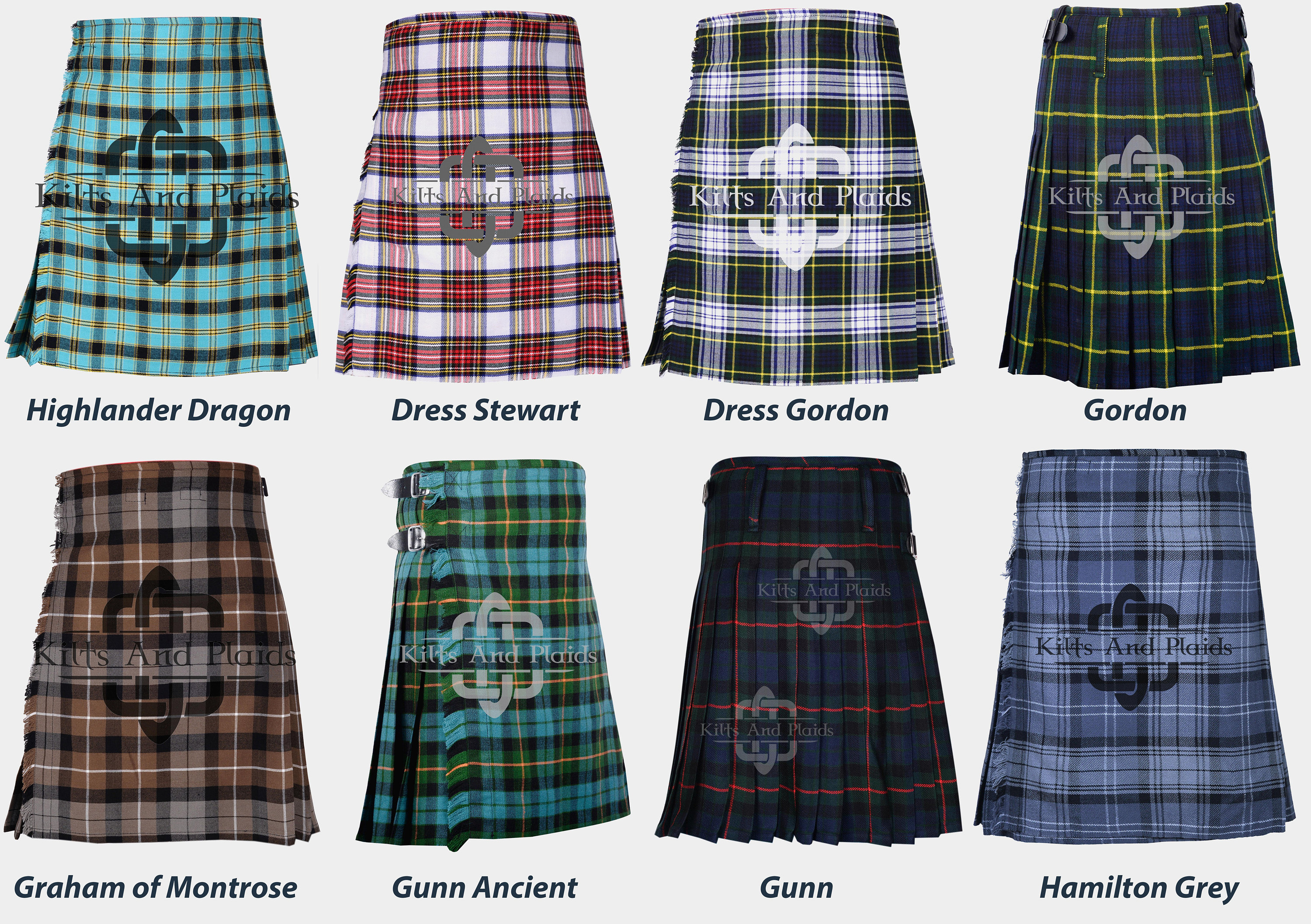 Scottish Tartan 8 Yard Kilt Premium Handmade Highlander Kilt - Etsy