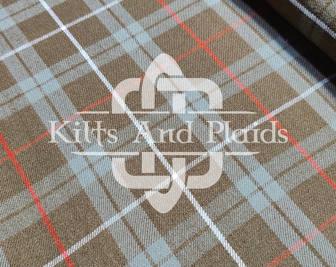 Muted Blue and Red Plaid Fabric Fraser Hunting Weathered Tartan by ...