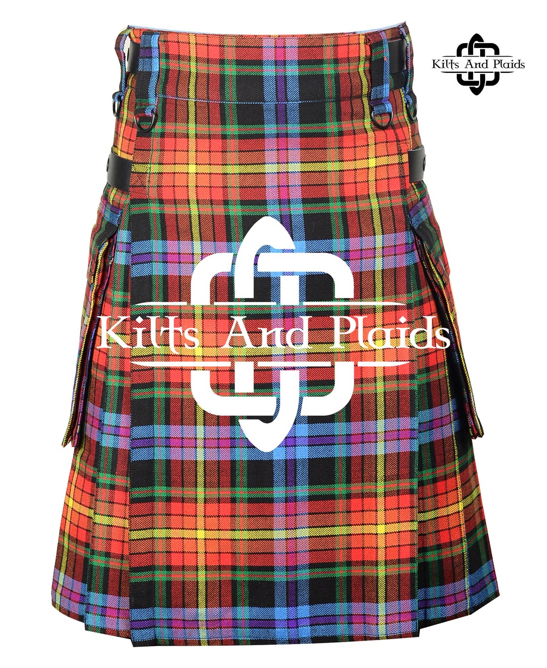 LGBTQ Pride Kilts - Men's Utility Kilt - Modern Utility Kilt for Men ...