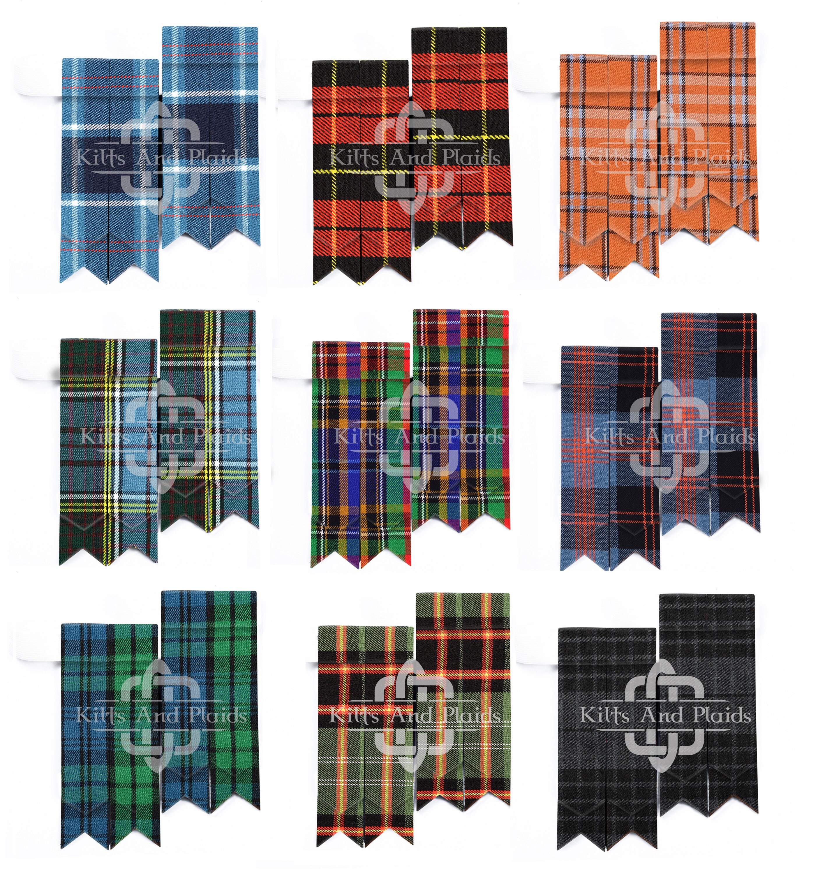 Kilt Flashes - Scottish Kilt Hose Sock Garters Flashes Highlander ...