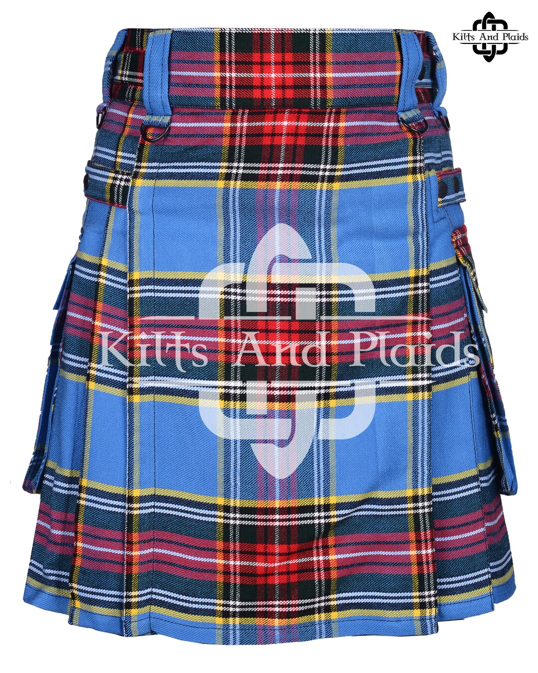 MACBETH TARTAN Handmade Scottish Tartan Utility Kilt - Cargo Pockets ...