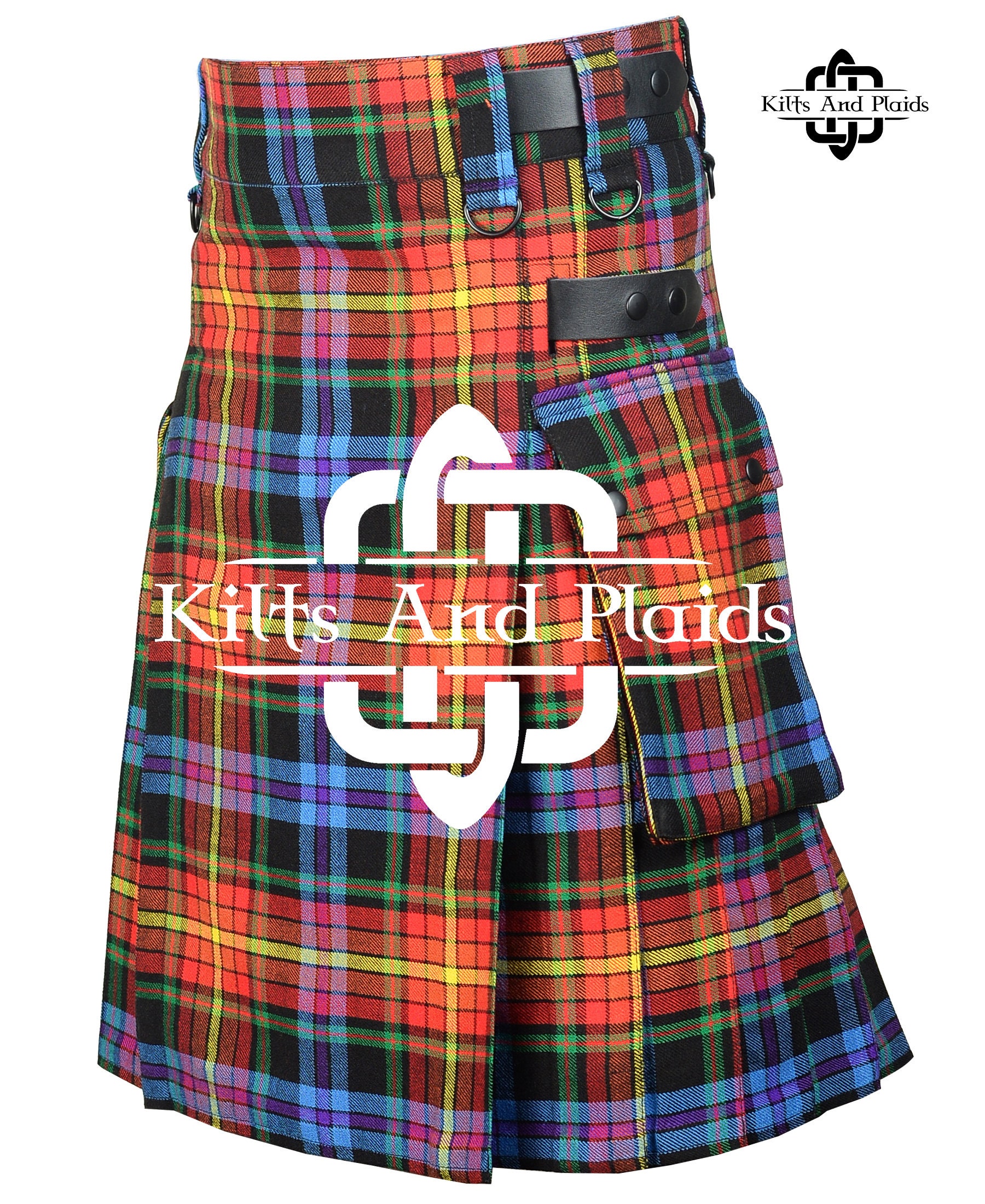 LGBTQ Pride Kilts - Men's Utility Kilt - Modern Utility Kilt for Men ...